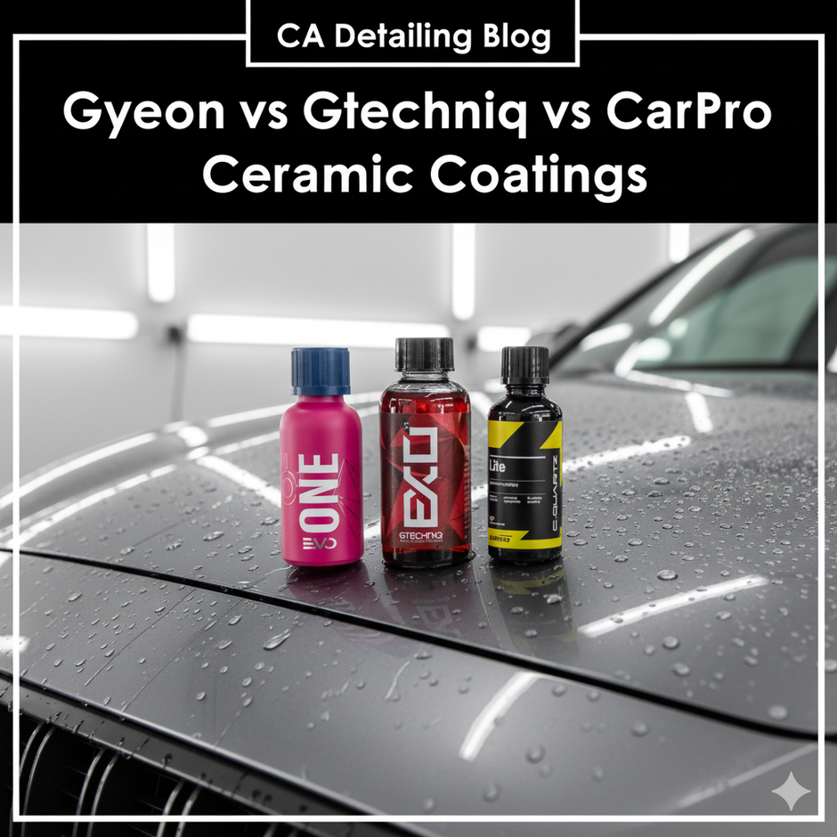 Gyeon vs Gtechniq vs CarPro Ceramic Coatings Comparison Guide – CA ...